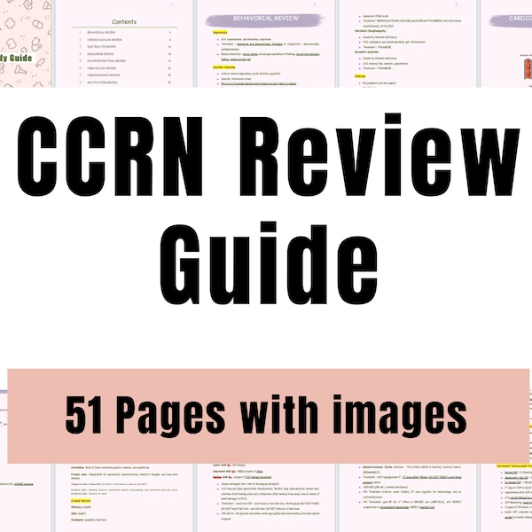 Ccrn Review - Etsy