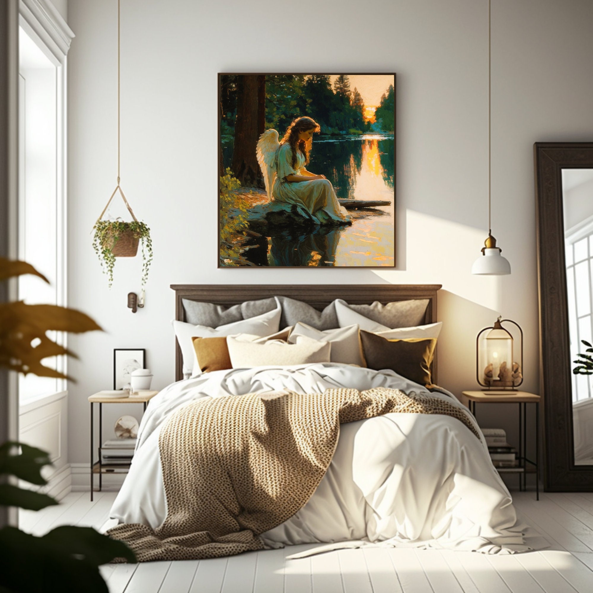 Printable Wall Art, Seraphim, Christian Artwork, Biblical Wall Art ...