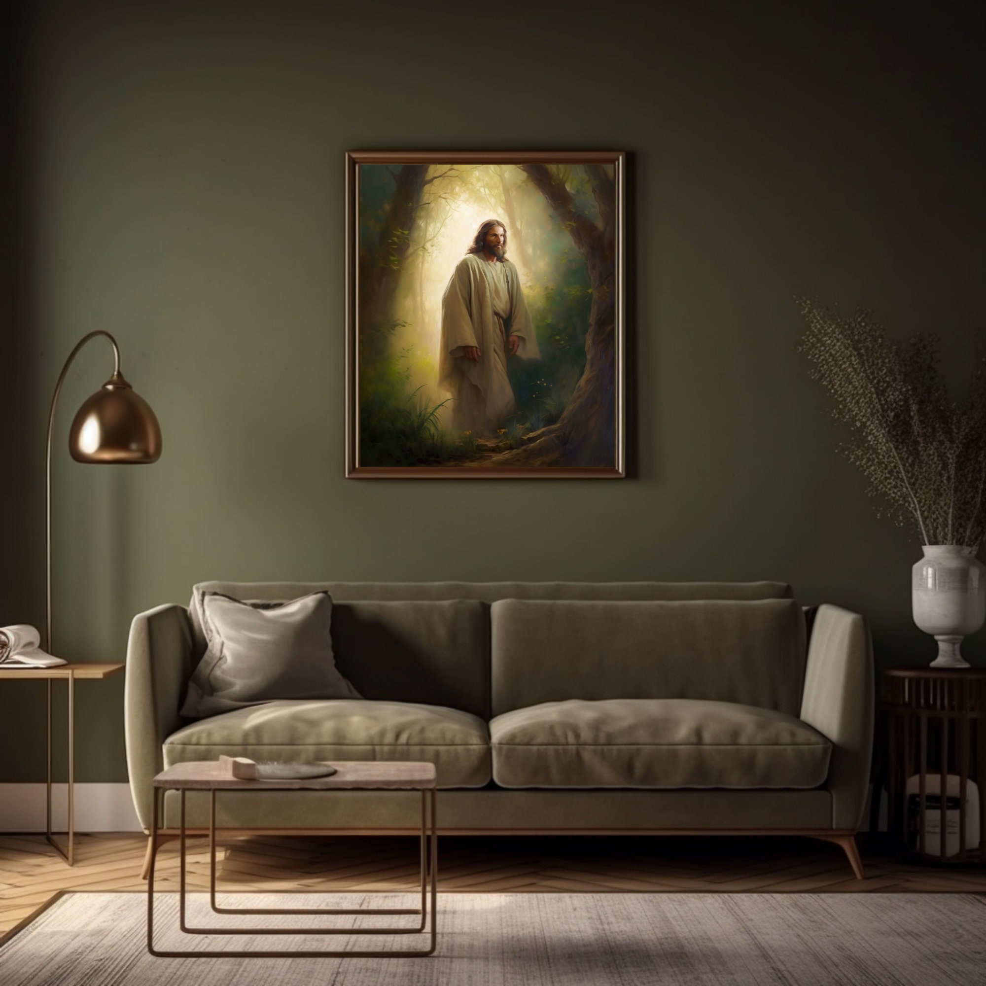 Printable Art, Biblical Wall Art, Jesus Painting, Picture of Jesus ...