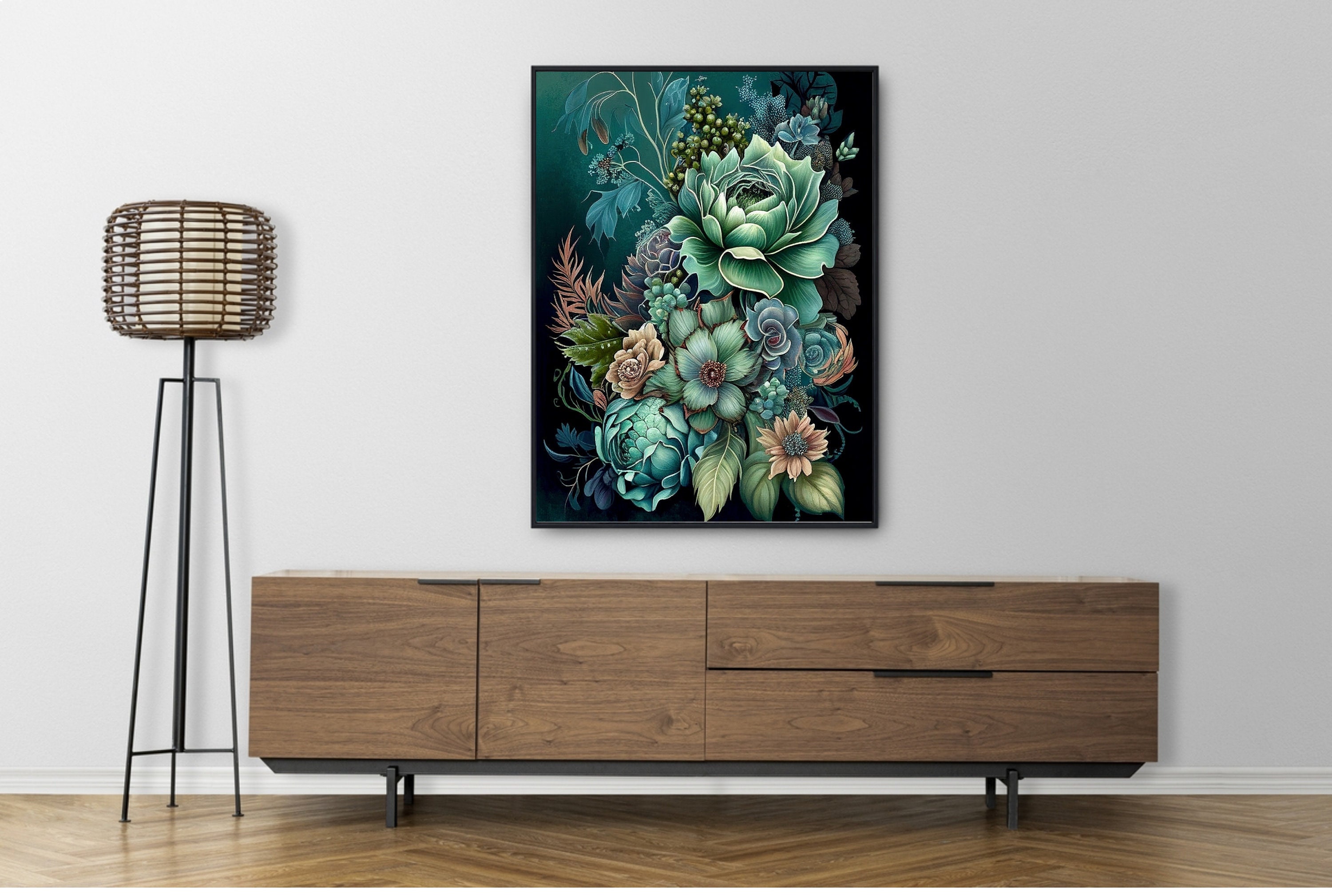 Printable Wall Art Succulent Digital Download 1 Boho Modern - Etsy