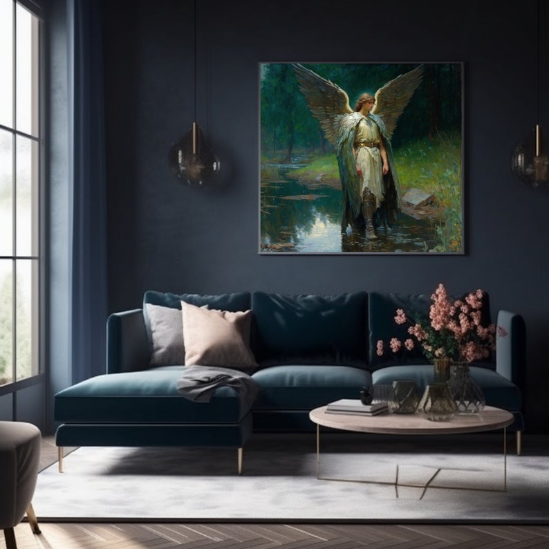 Printable Art, Archangel Michael, Biblical Angel, Christian Artwork ...