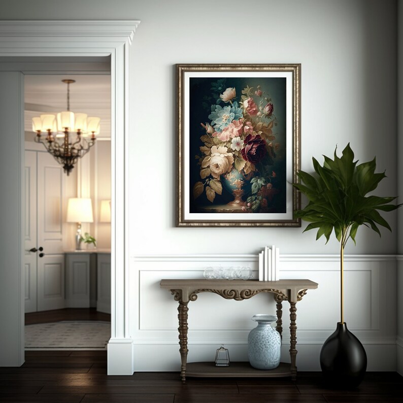 Printable Art Baroque Art Print Floral Still Life Painting - Etsy
