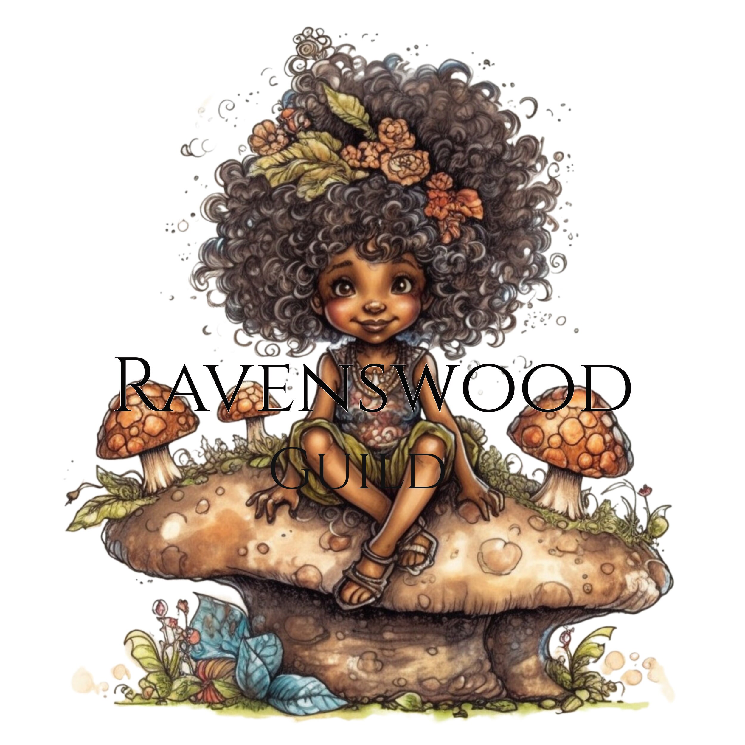 African American Fairy Art Black Fairies Bundle Afro - Etsy