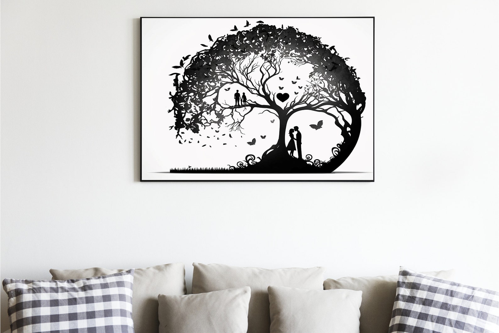 Whimsical Black & White Family Tree Printable Download - Etsy