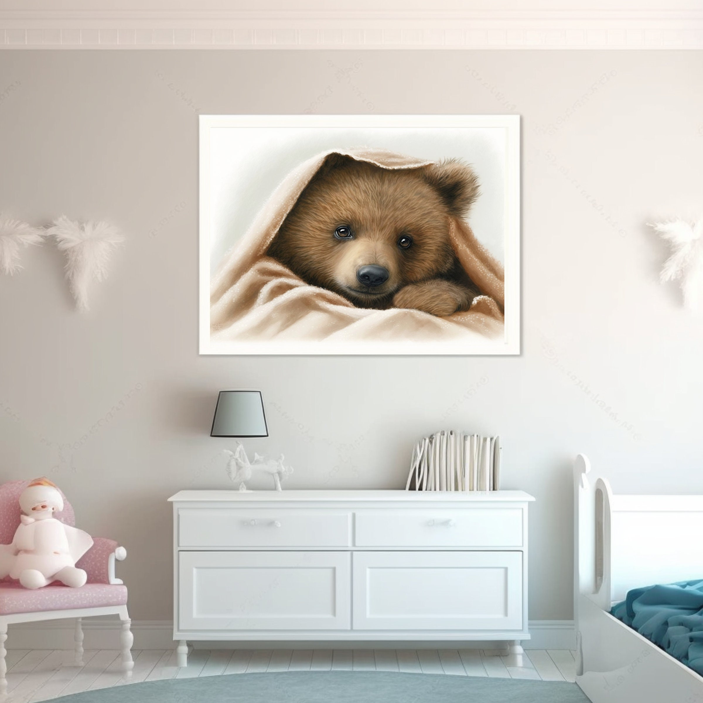 Printable Wall Art, Teddy Bear Nursery Wall Art, Bear Nursery Decor ...