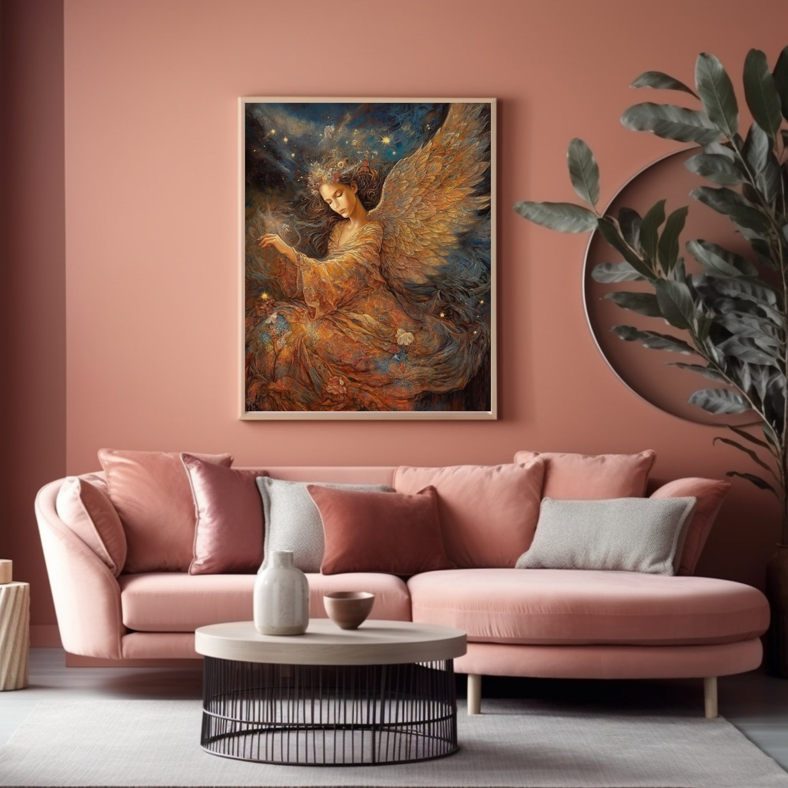 Printable Wall Art, Seraphim, Biblical Angel, Christian Artwork ...