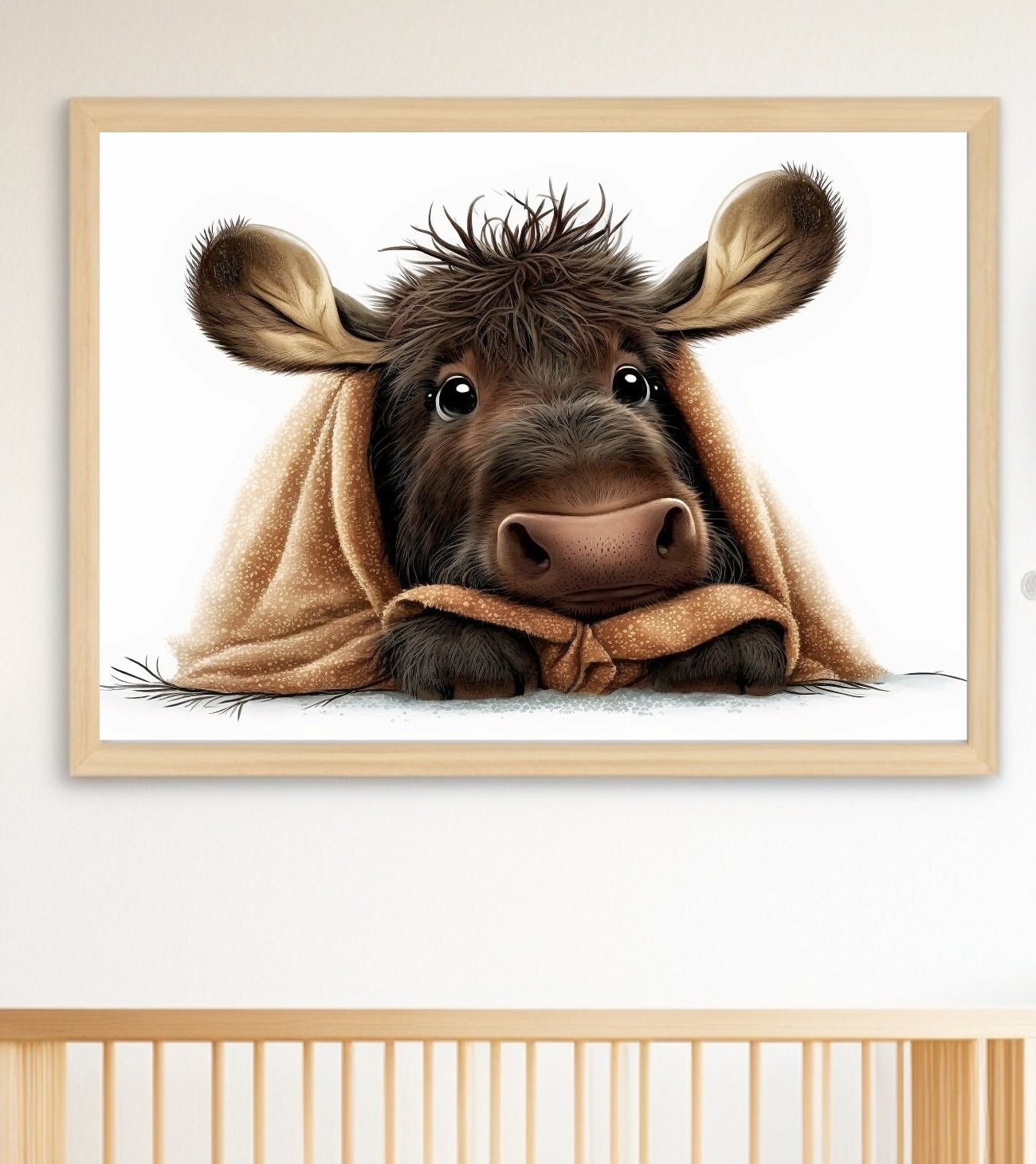 Printable Art, Baby Moose Nursery, Forest Animal Print, Moose Decor ...