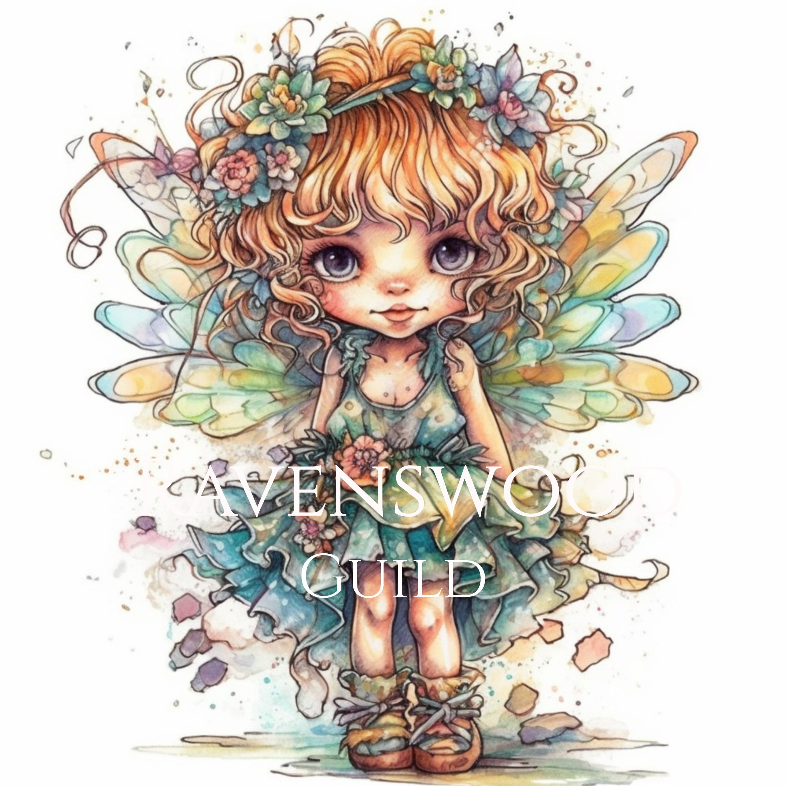 Fairy Wall Art, Print on Demand Designs, Fairycore Room Decor, Cute ...