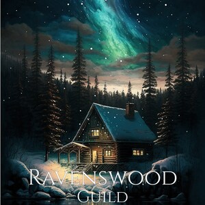 Printable Wall Art, Northern Lights Art, Winter Scene, Forestcore ...