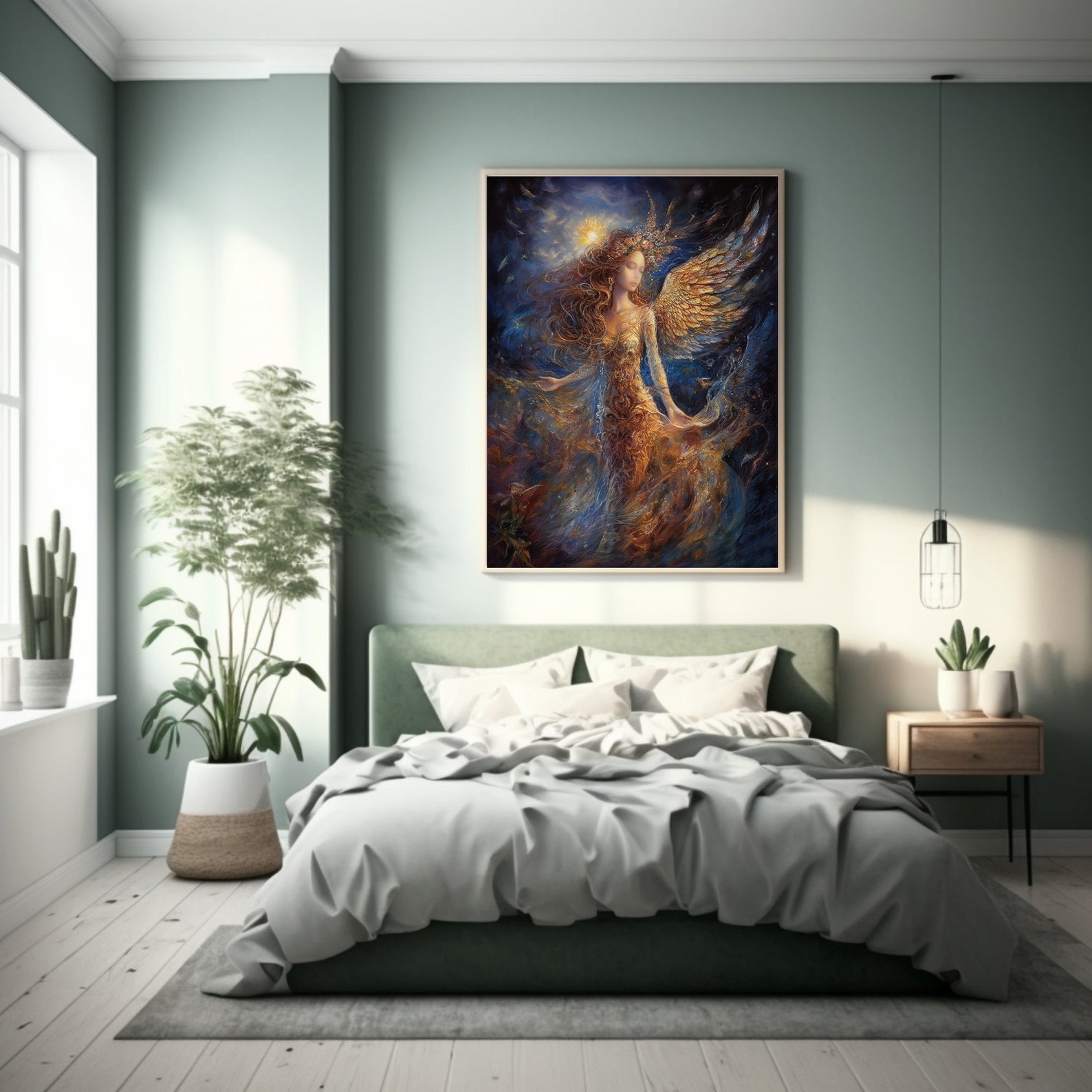 Printable Wall Art Seraphim Biblical Angel Christian - Etsy