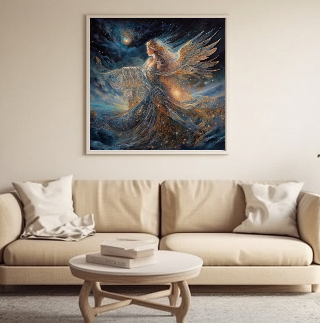Printable Wall Art, Seraphim, Biblical Angel, Christian Artwork ...