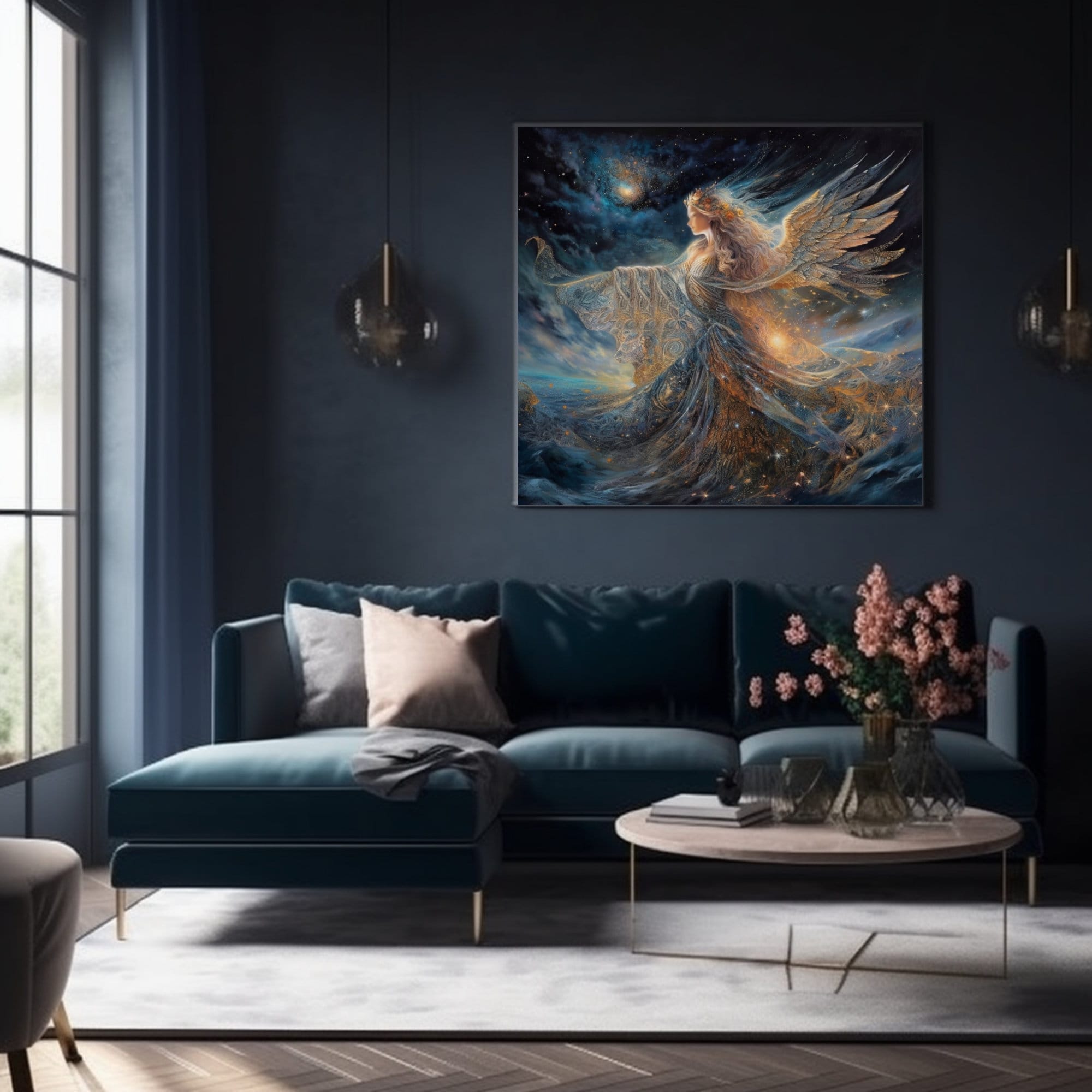 Printable Wall Art, Seraphim, Biblical Angel, Christian Artwork ...