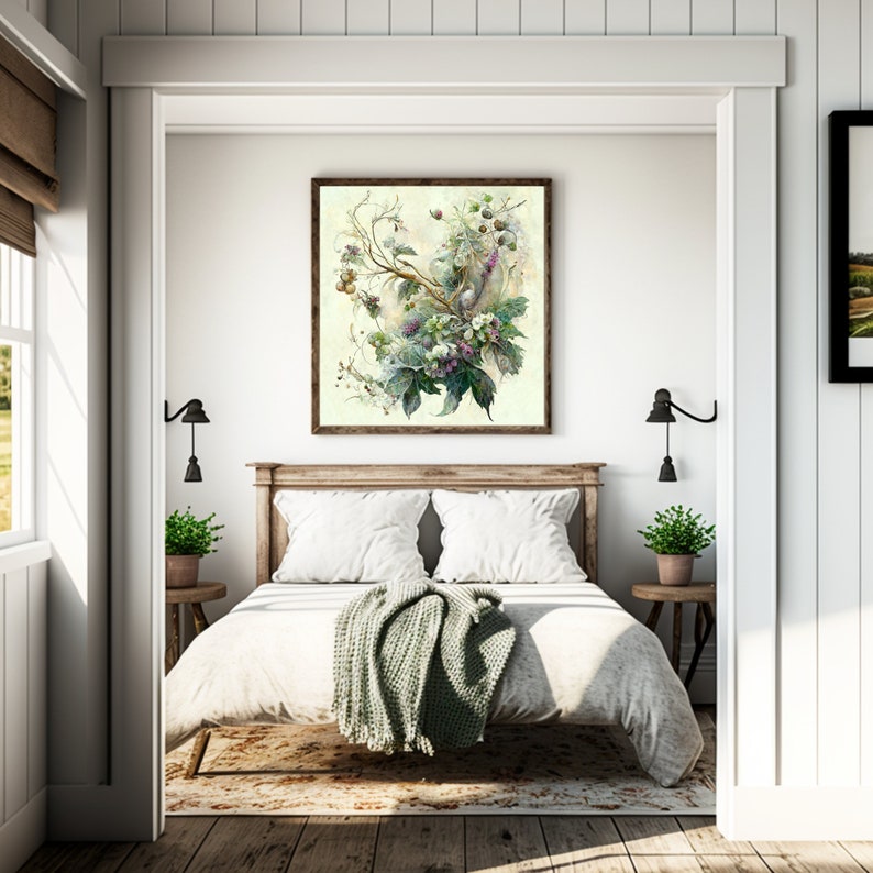 Printable Art, Sage Green Wall Art (2), Greenery Wall Art, Bloomcore ...