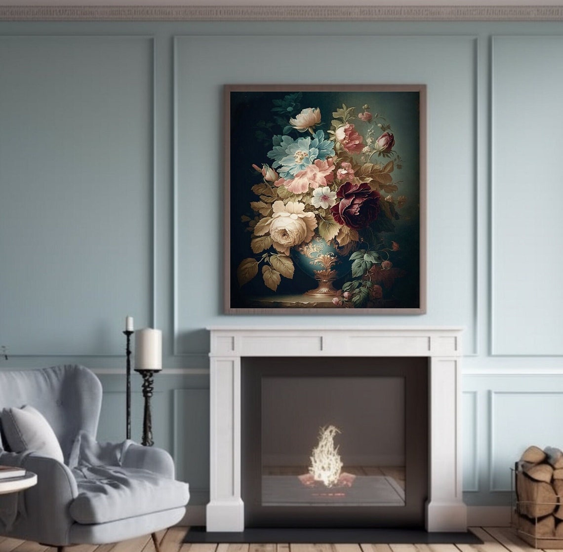 Printable Art Baroque Art Print Floral Still Life Painting - Etsy