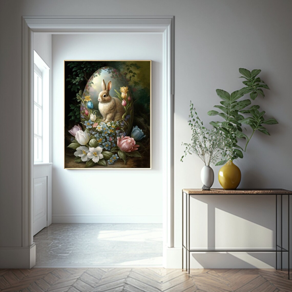 Sophisticated Easter Wall Art, Easter Printable Art, Easter Floral Art ...