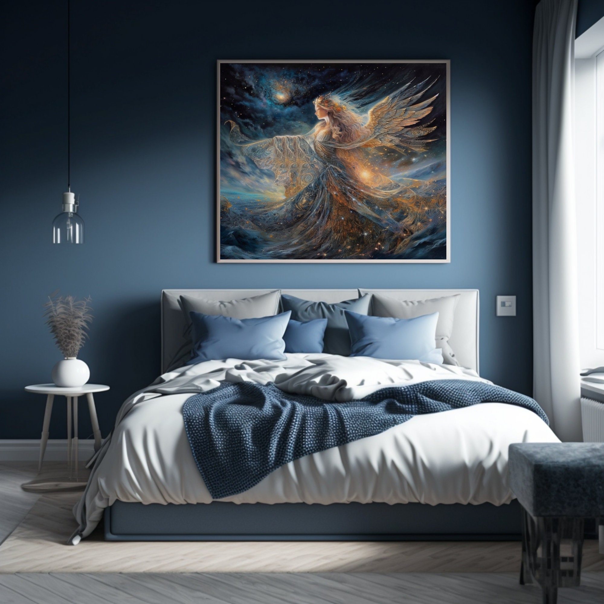 Printable Wall Art, Seraphim, Biblical Angel, Christian Artwork ...