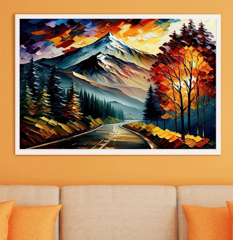 Printable Wall Art, Nature Inspired Decor, Wall Decor Autumnal Leaves ...