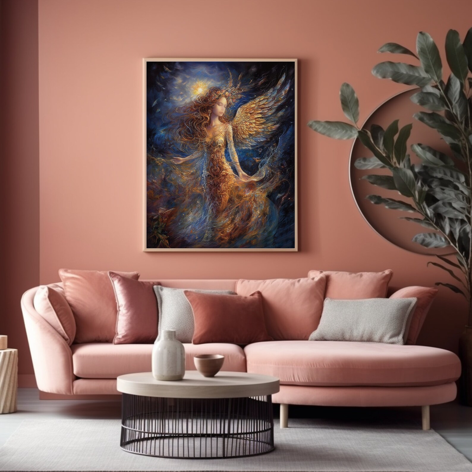 Printable Wall Art, Seraphim, Biblical Angel, Christian Artwork ...