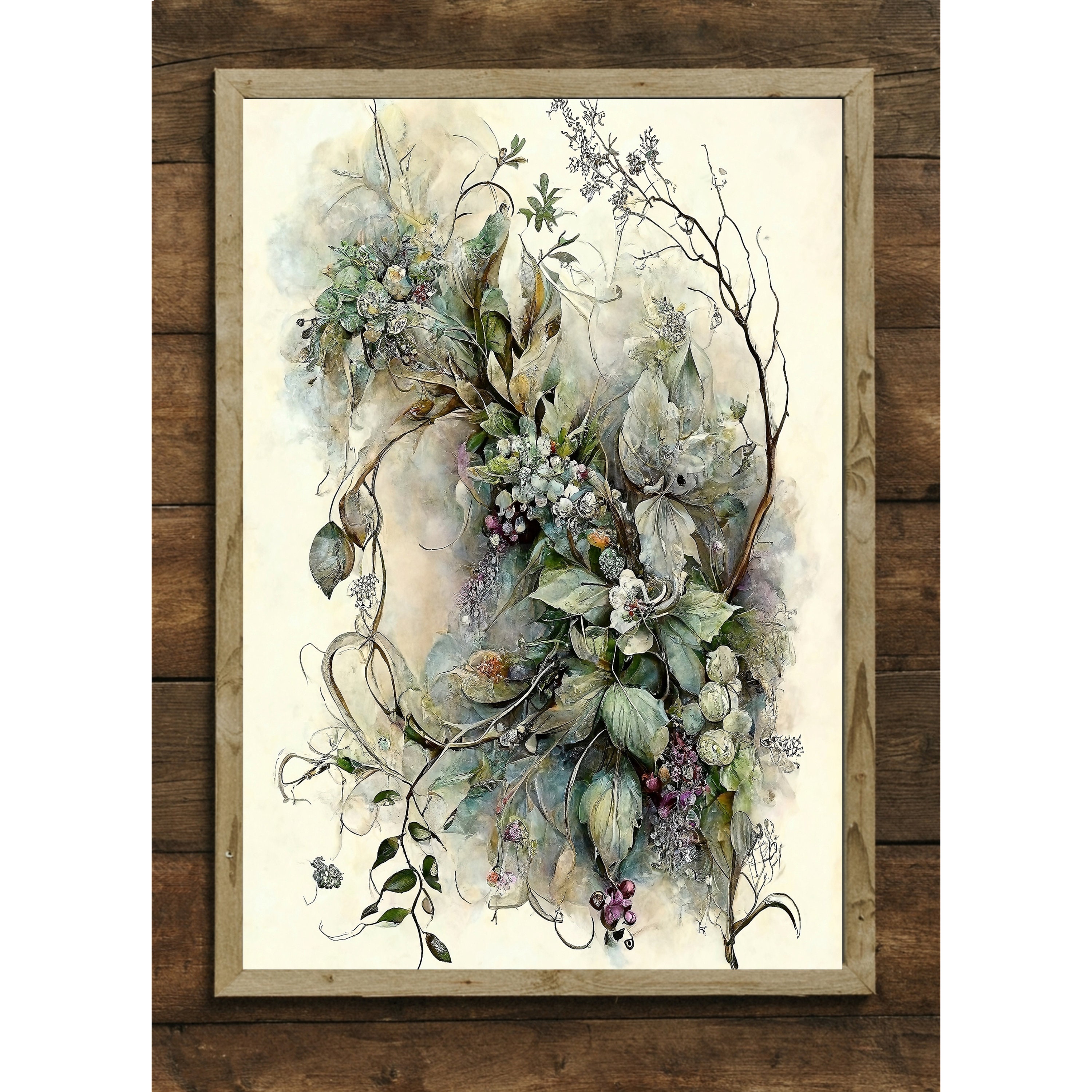 Printable Wall Art, Mediterranean Wall Art, Bloomcore, Sage Green Wall ...