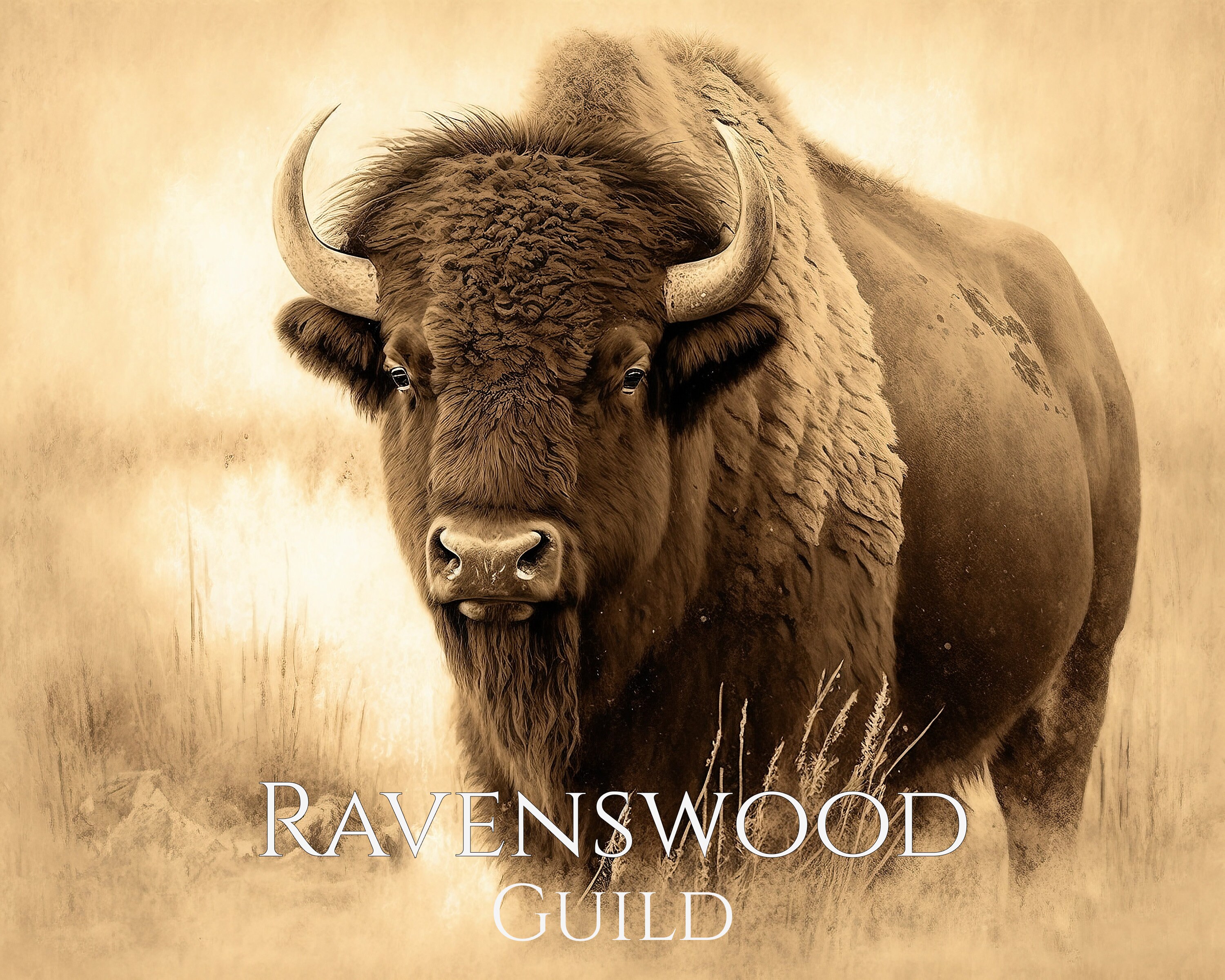 Printable Wall Art, Bison Wall Art, Buffalo Artwork, Buffalo Wall Art ...