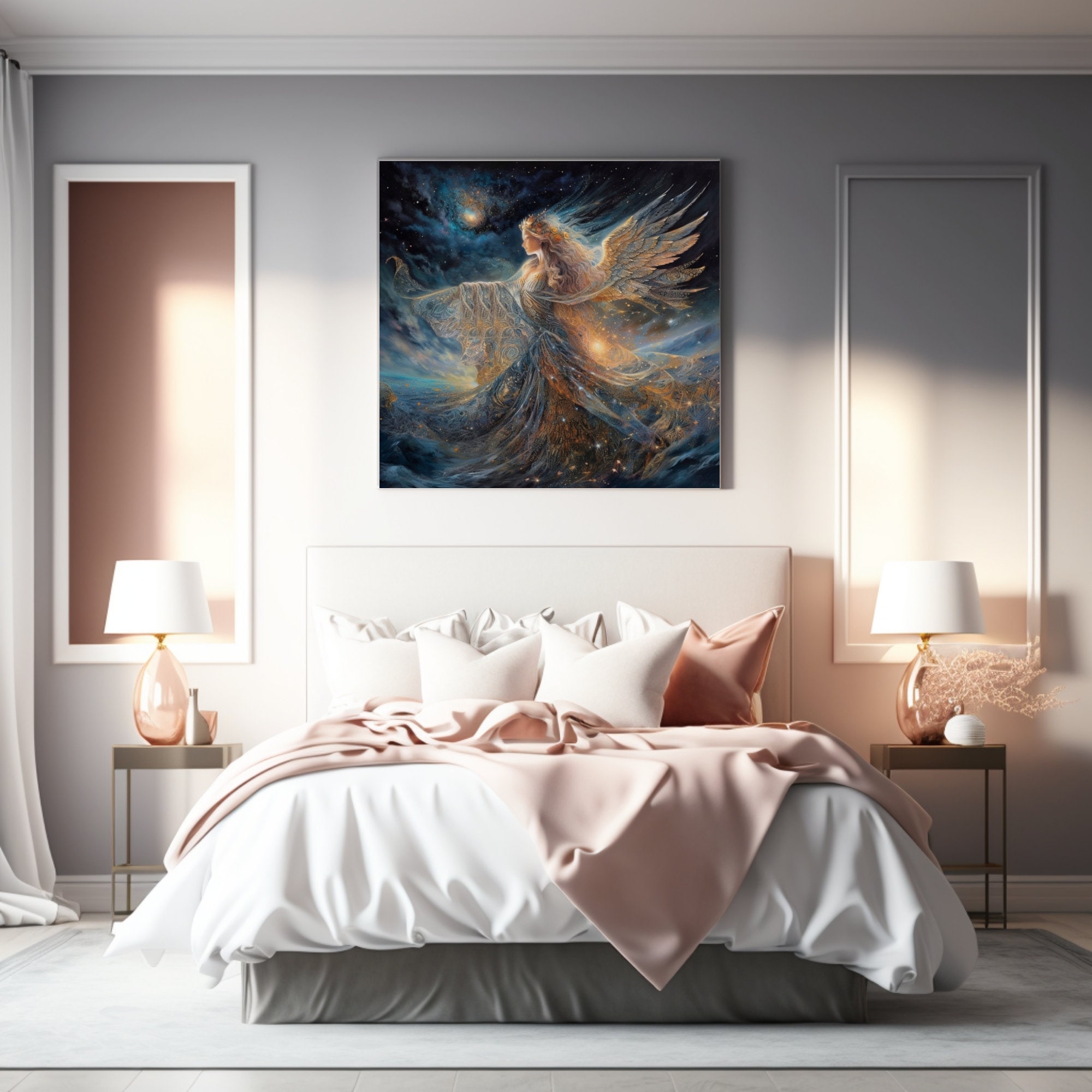 Printable Wall Art, Seraphim, Biblical Angel, Christian Artwork ...
