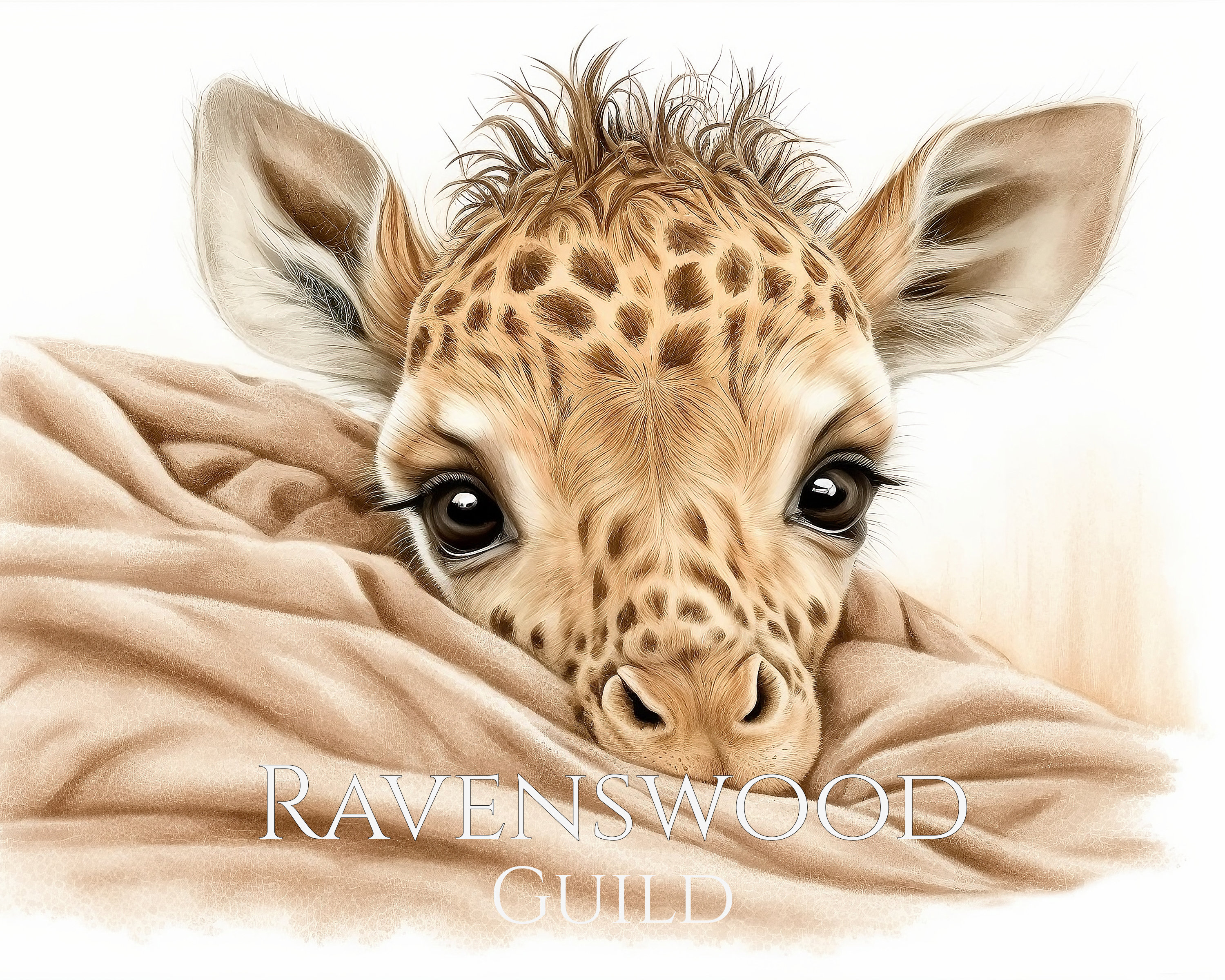 Cute Baby Giraffe Drawing