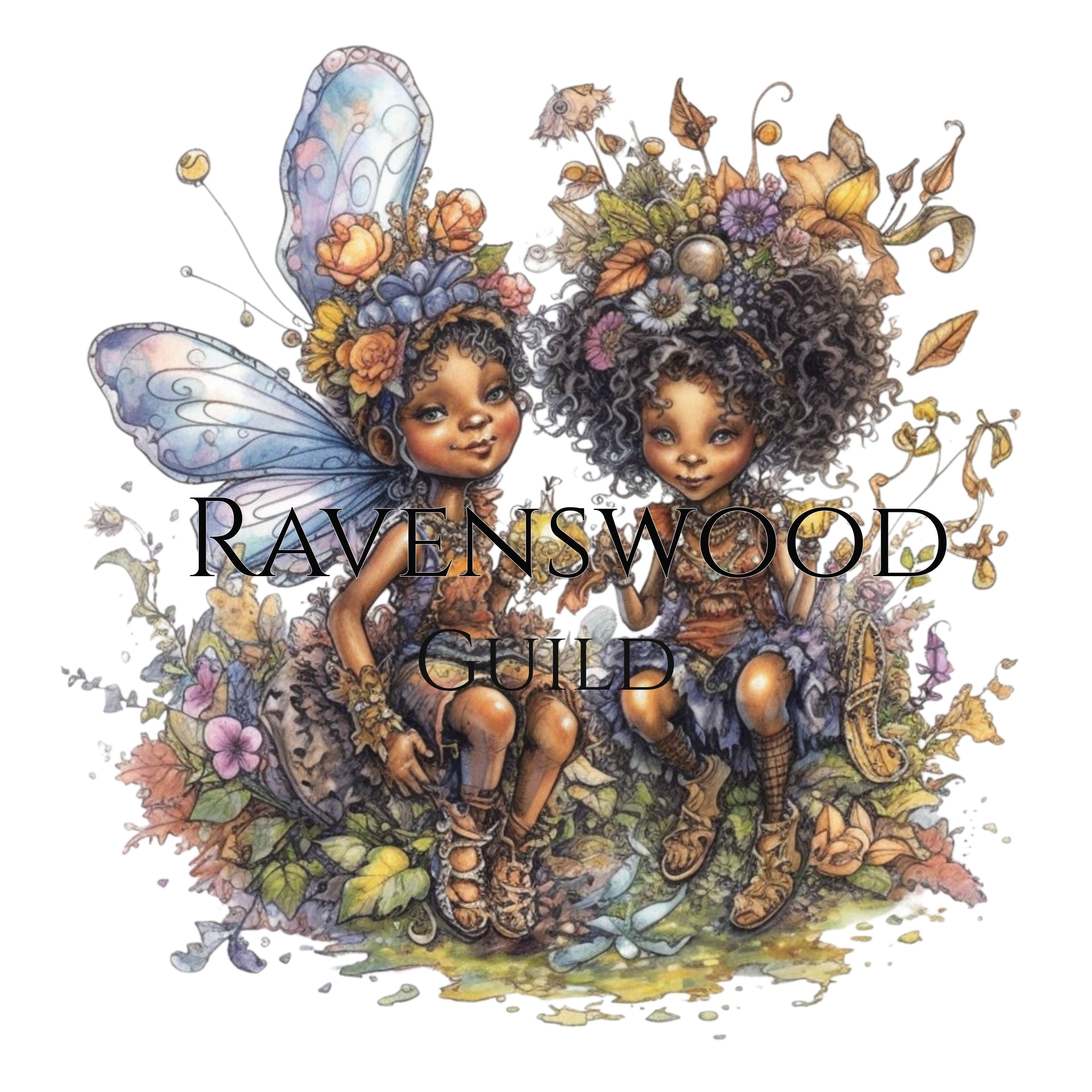 African American Fairy Art Black Fairies Bundle Afro - Etsy