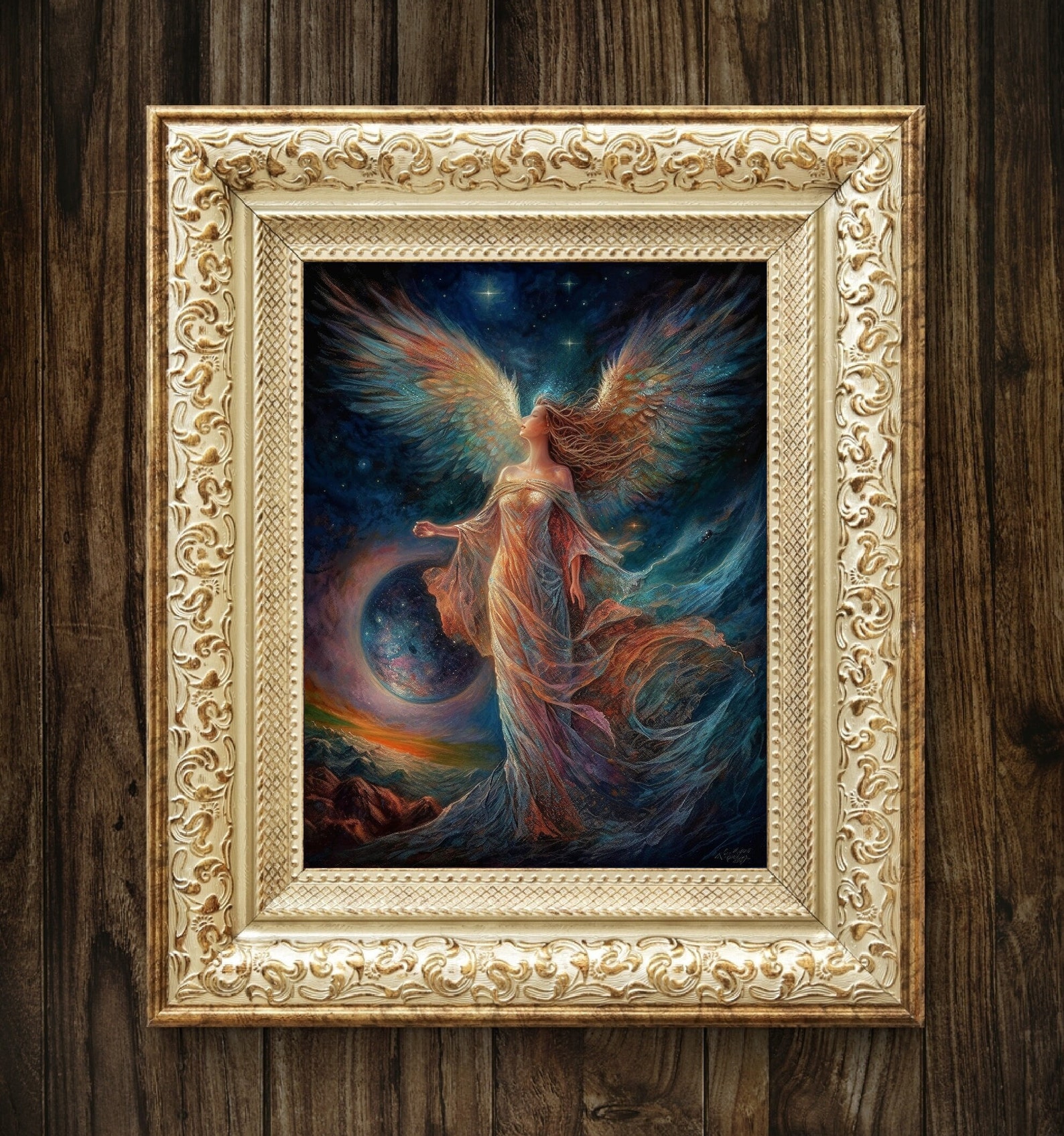 Printable Wall Art, Seraphim, Biblical Angel, Christian Artwork ...