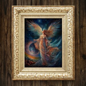 Printable Wall Art, Seraphim, Biblical Angel, Christian Artwork ...