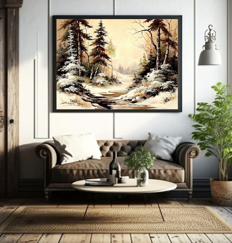 Printable Art, Enchanted Forest, Nature Inspired Decor, Pine Tree Art ...