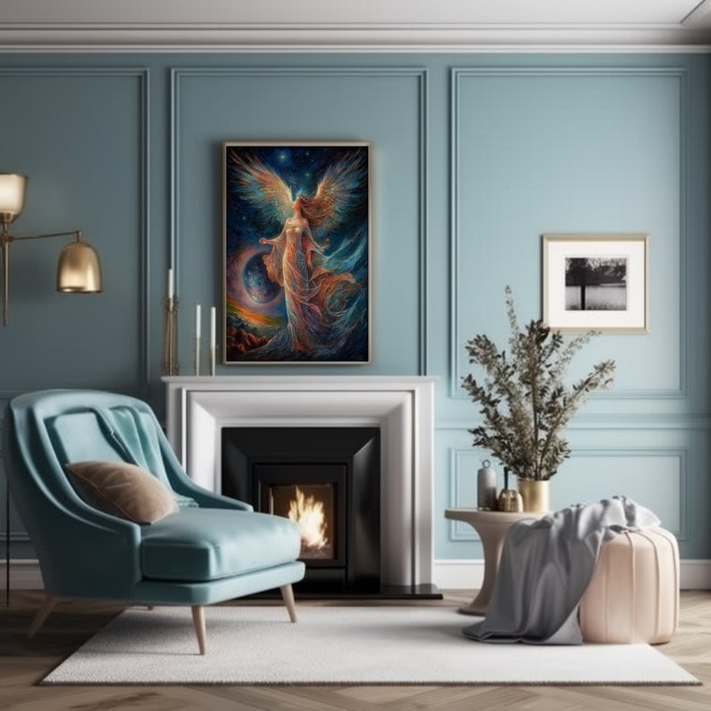 Printable Wall Art Seraphim Biblical Angel Christian - Etsy