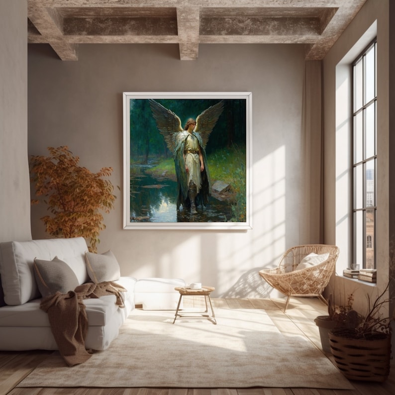 Printable Art Archangel Michael Biblical Angel Christian - Etsy