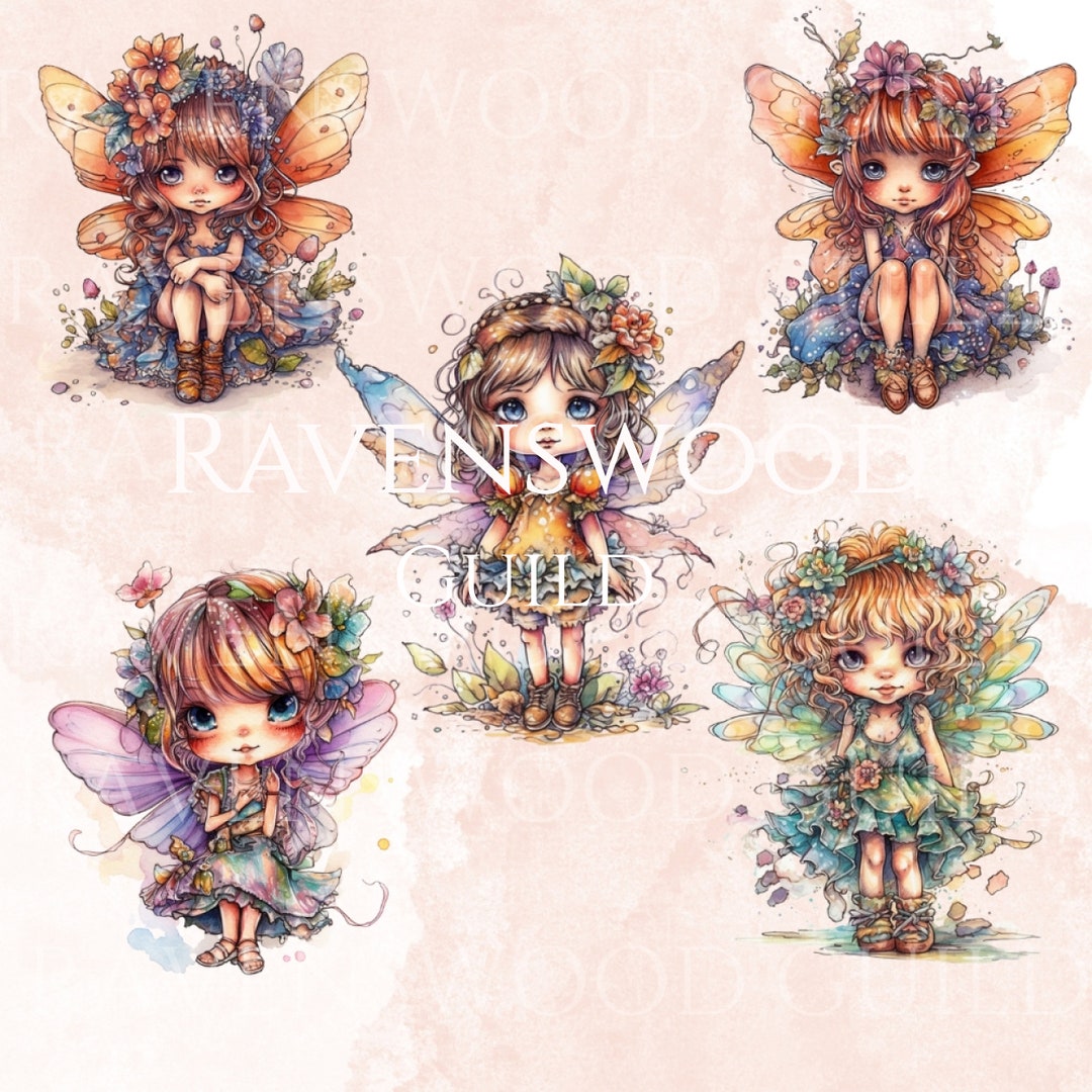 Fairy Wall Art, Print on Demand Designs, Fairycore Room Decor, Cute ...