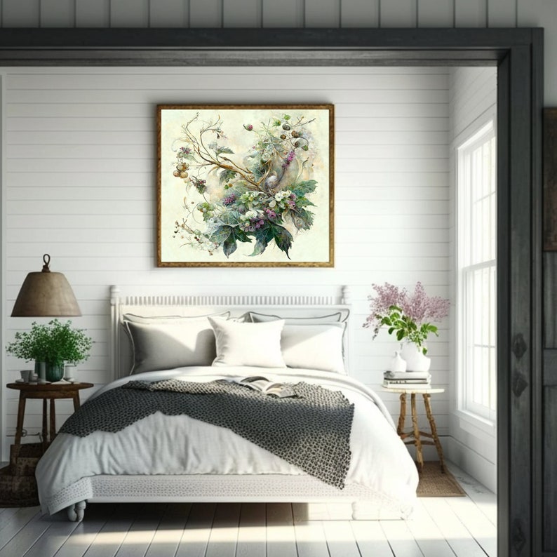 Printable Art, Sage Green Wall Art (2), Greenery Wall Art, Bloomcore ...