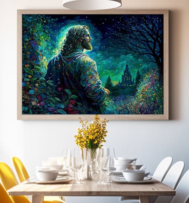 Printable Wall Art, the Light of the World, Christian Wall Art, Modern ...