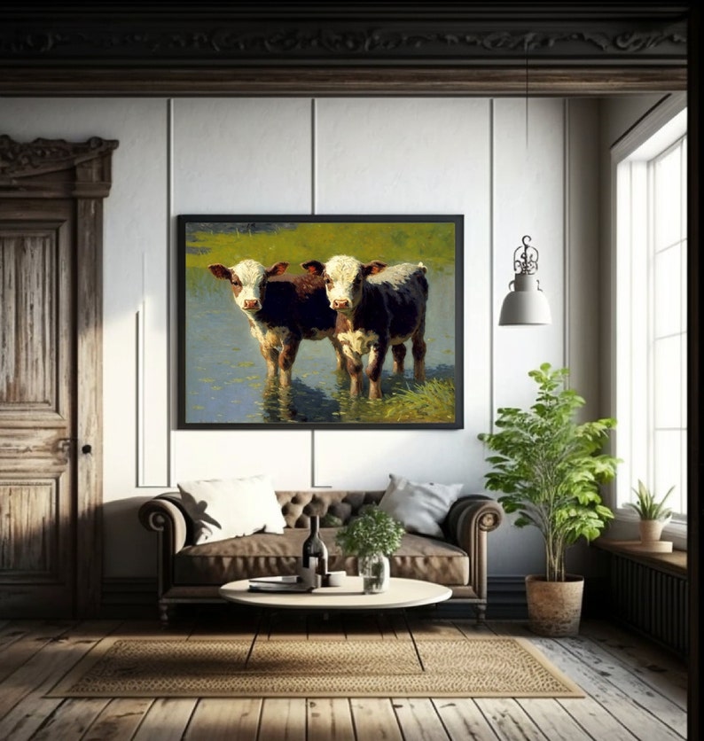 Printable Wall Art, Cow Pictures, Hereford Cattle Art, Cow Picture ...