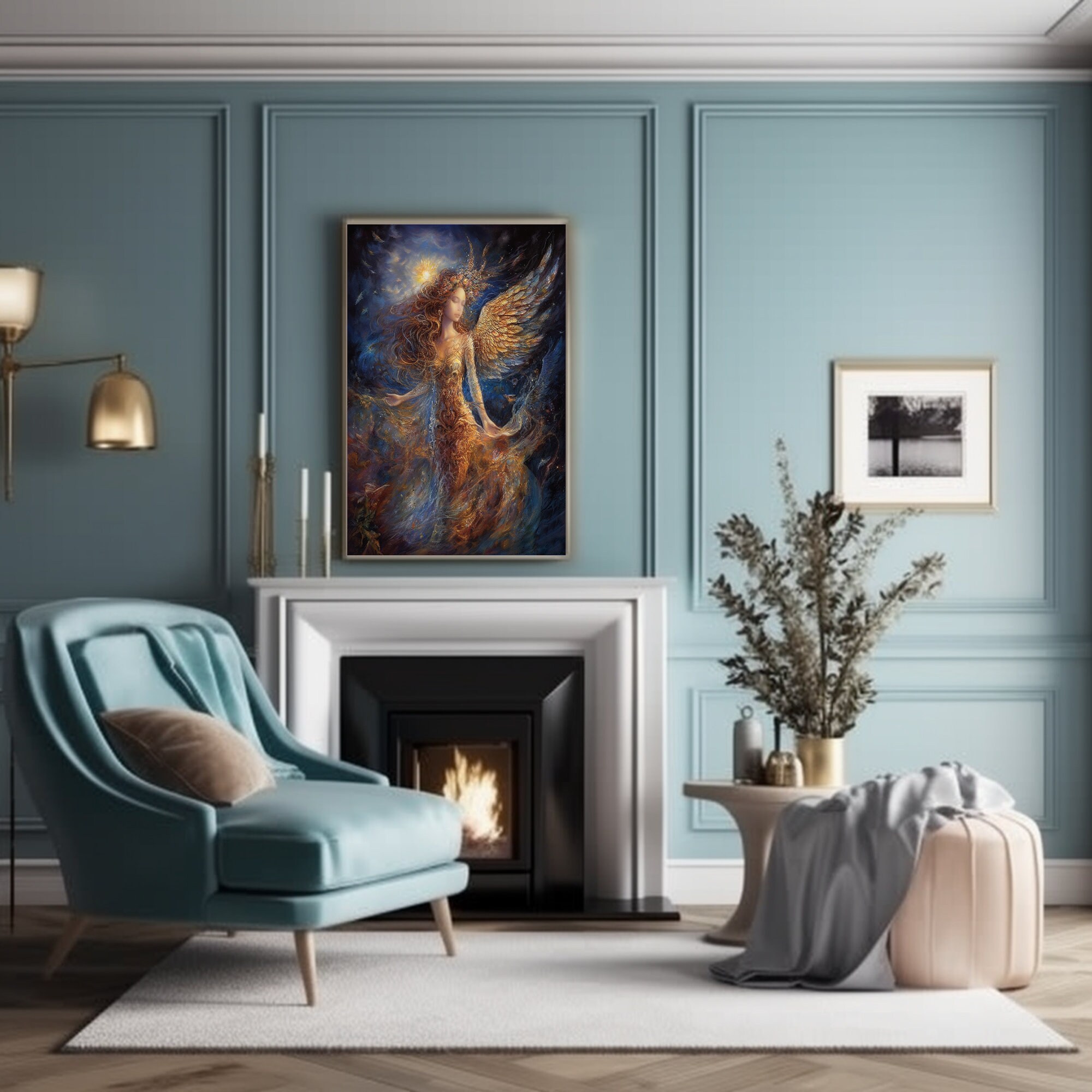 Printable Wall Art Seraphim Biblical Angel Christian - Etsy