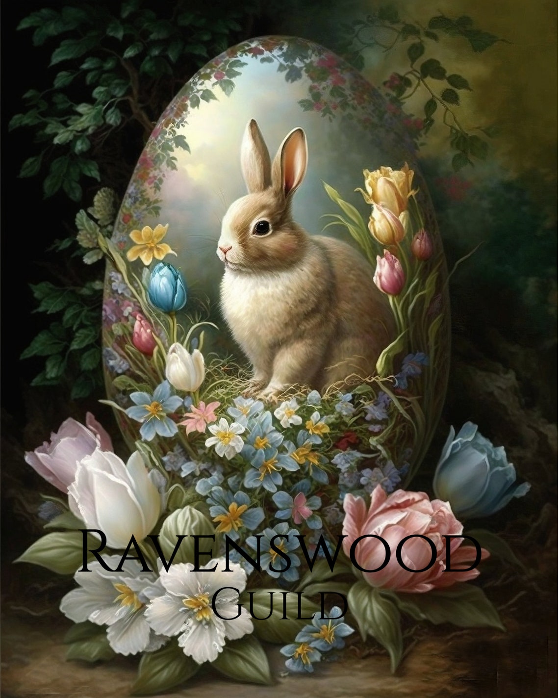 Sophisticated Easter Wall Art, Easter Printable Art, Easter Floral Art ...