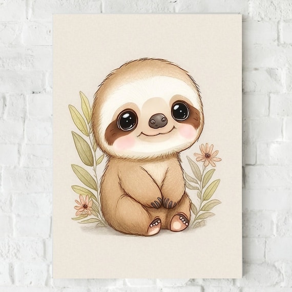 Cute Sloth Drawing