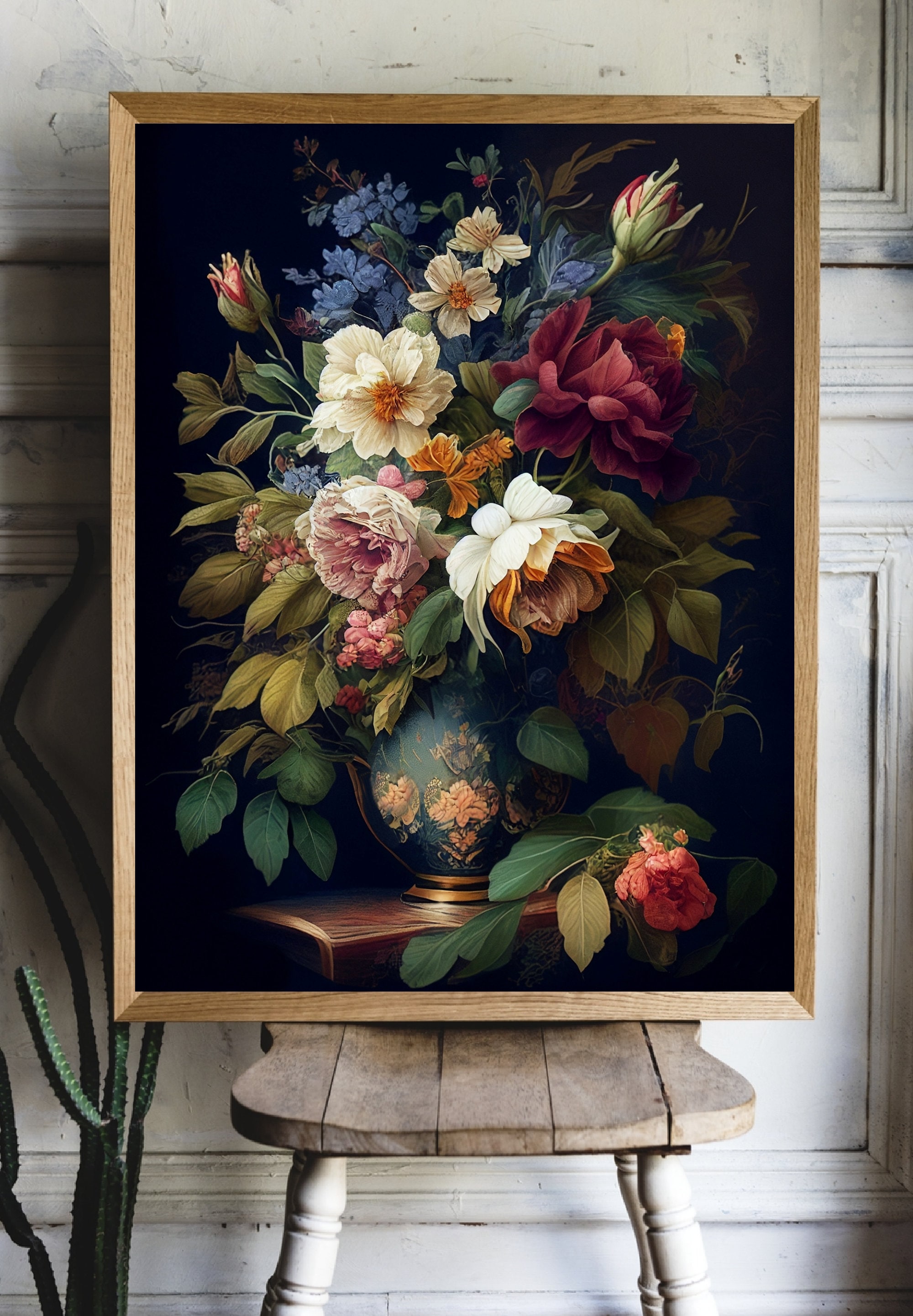 Printable Art, Baroque Art Print, Jewel Tones Wall Art, Dark Academia ...