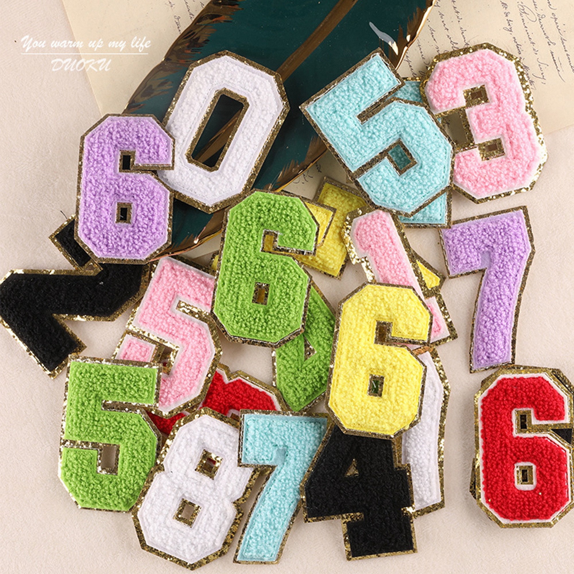 Chenille Numbers Patchsmall Self Adhesive Varsity Numbersdiy - Etsy Canada