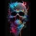 AI Art | Vibrant Vision | Skull PNG | Instant Download | Mystical Skull ...