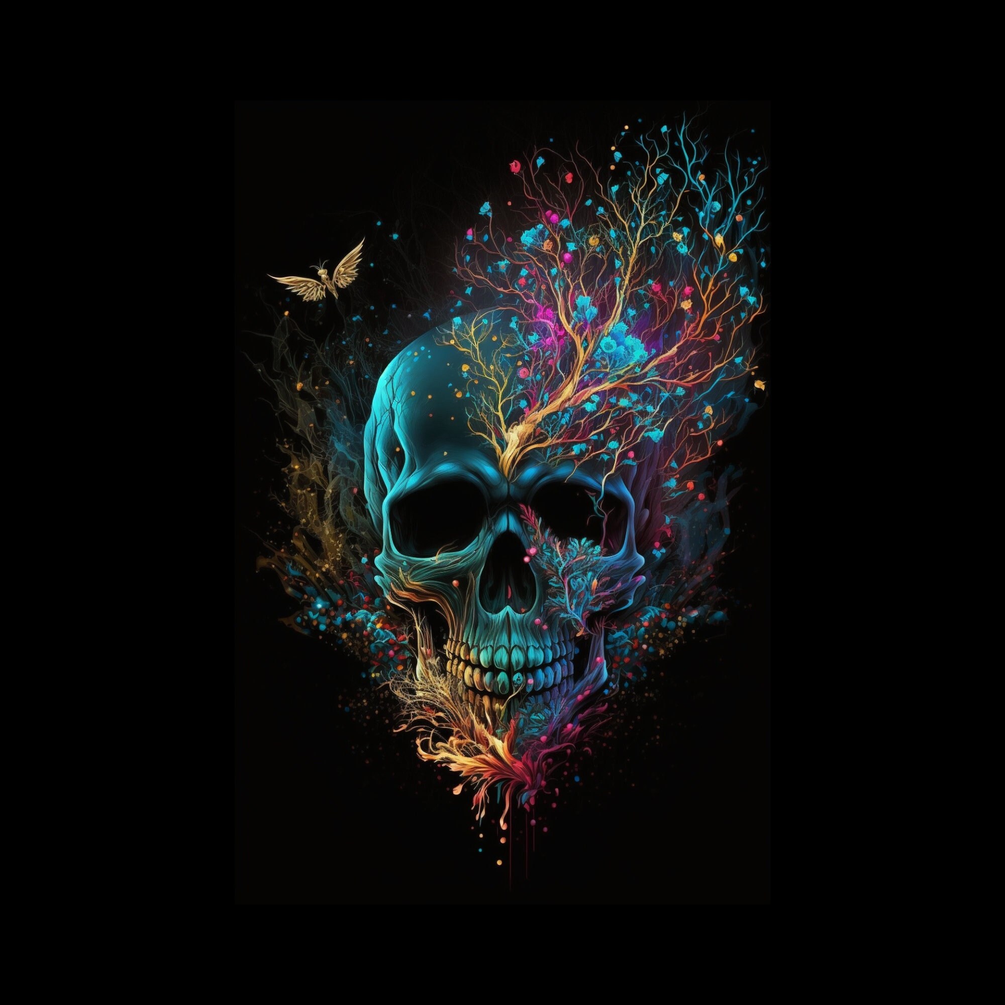 Colorful Skull Wallpaper Hd