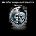 AI Art Vibrant Vision Skull PNG Instant Download Mystical Skull ...