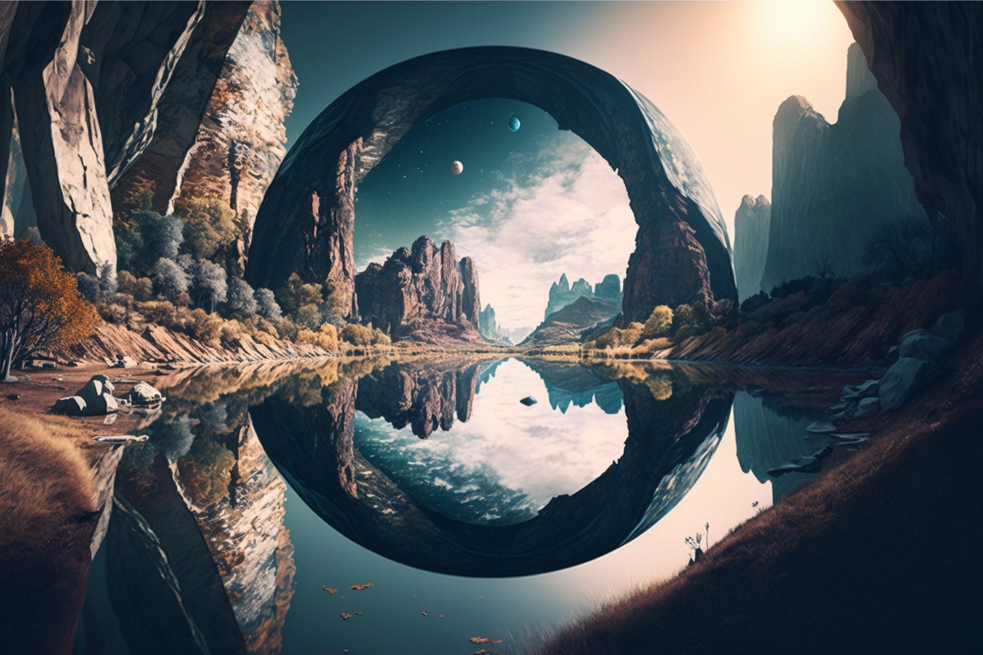 Mystical Realms | AI Art | Futuristic Art | Electric Dreams | Augmented ...