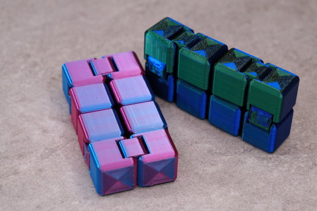 Flexi Cube Metallic Colorful / Anti-stress Cube / Fidget Desk Toy ...