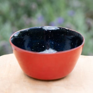 Black and Red Stoneware Ceramic Pot. Red Stoneware Ceramic Pot ...