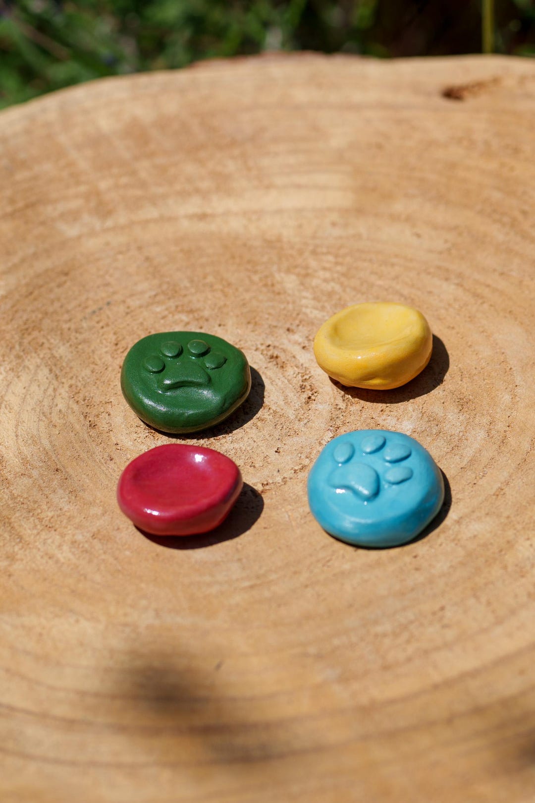 Worry Stone Ceramic Dog Paw. Anti-stress Pebble With Dog Paw. Ceramic ...