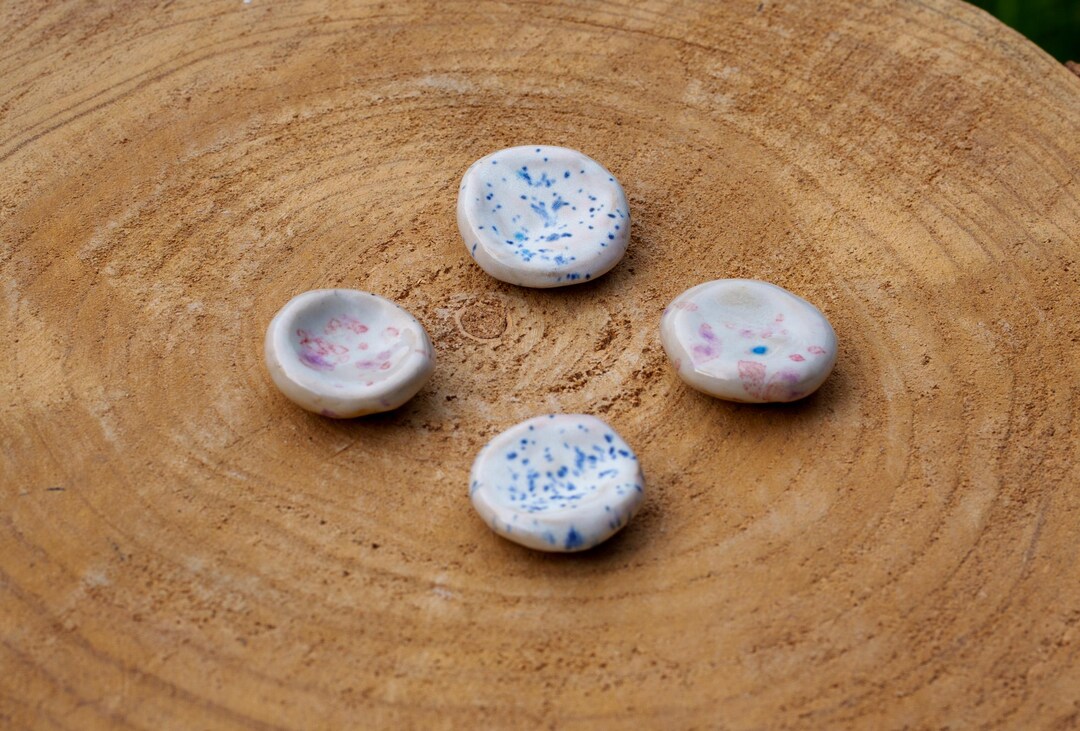 Worry Stone Limited Edition in Blue and Pink Ceramic. Anti-stress ...