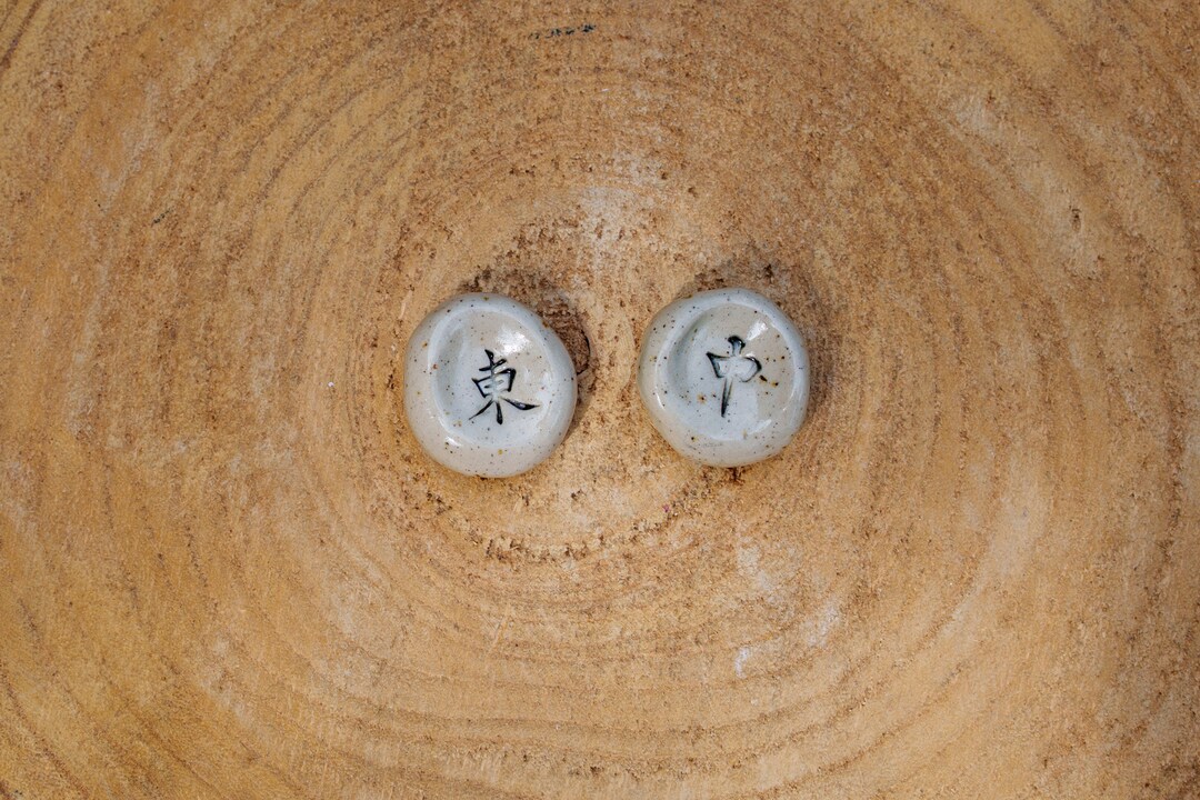 Worry Stones Ceramic Mahjong. Anti-stress Pebble. Ceramic Relaxation ...